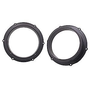 ihreesy Car Speaker Spacer Adapter,6.5 inch Car Stereo Door Speaker Adapter Mounting ABS Car Speaker Spacers Adapter for Car Loudspeakers Fit forPASSATB7, Phaeton&Shak&CC