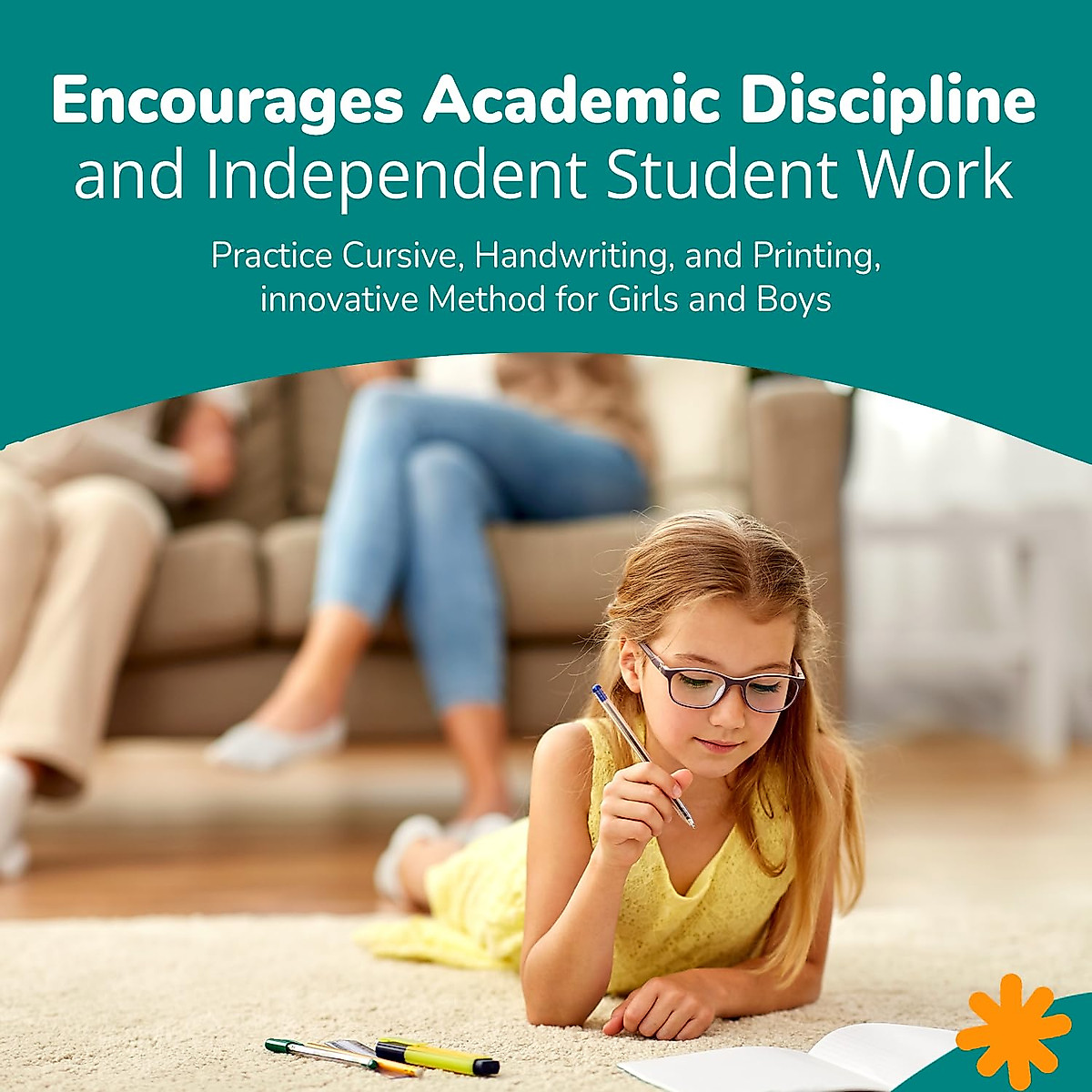 Best value Channie’s Visual Math, Handwriting, and Cursive Bonus Pack of 5 Separate Workbooks, Grades 1st – 3rd, Size 8.5” x 11” With FREE Alphabet Card