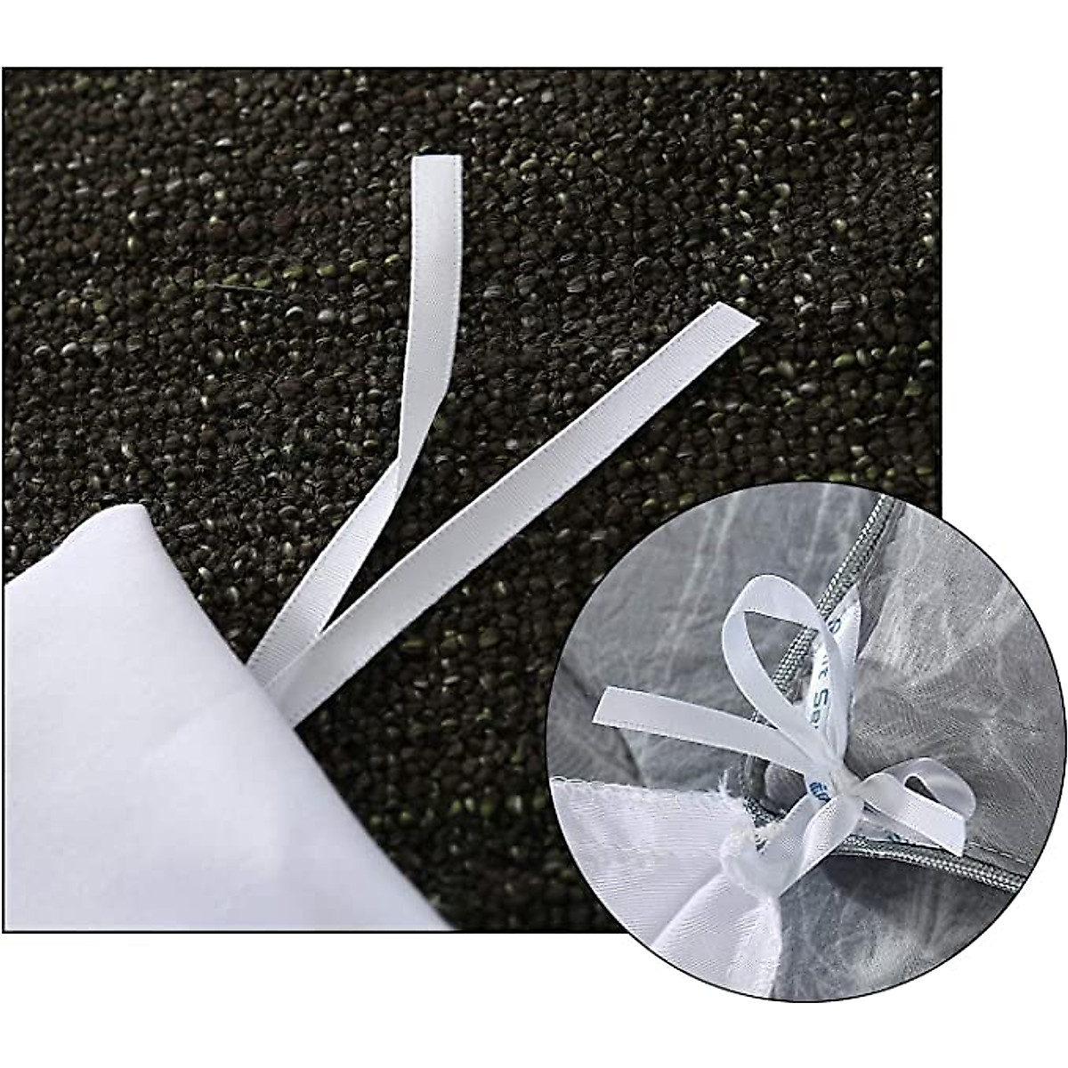 Pinch Pleated 3pc Duvet Cover Set 100% Egyptian Cotton 1000-TC Zipper & Corner Ties Rectangle Pattern Decorative Pintuck (104x98 California King, Pure White Solid)