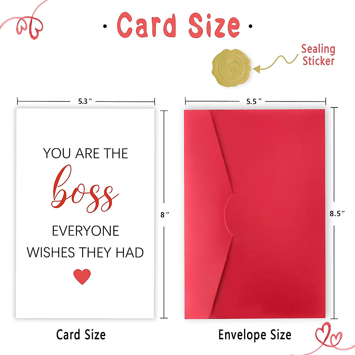 Londue Funny Boss Day Card for Boss Leader Manager, Boss's Day Gift Cards from Group Employee, Appreciation Gifts for Boss -You're The Boss That Everyone Wishes They Had