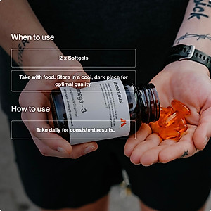 Momentous Omega 3 Fish Oil 1600mg - Daily Fish Oil Omega 3 Supplement for Women and Men with EPA & DHA - Supports Joint Health - NSF Certified, GMO-Free, Gluten Free, 30 Servings