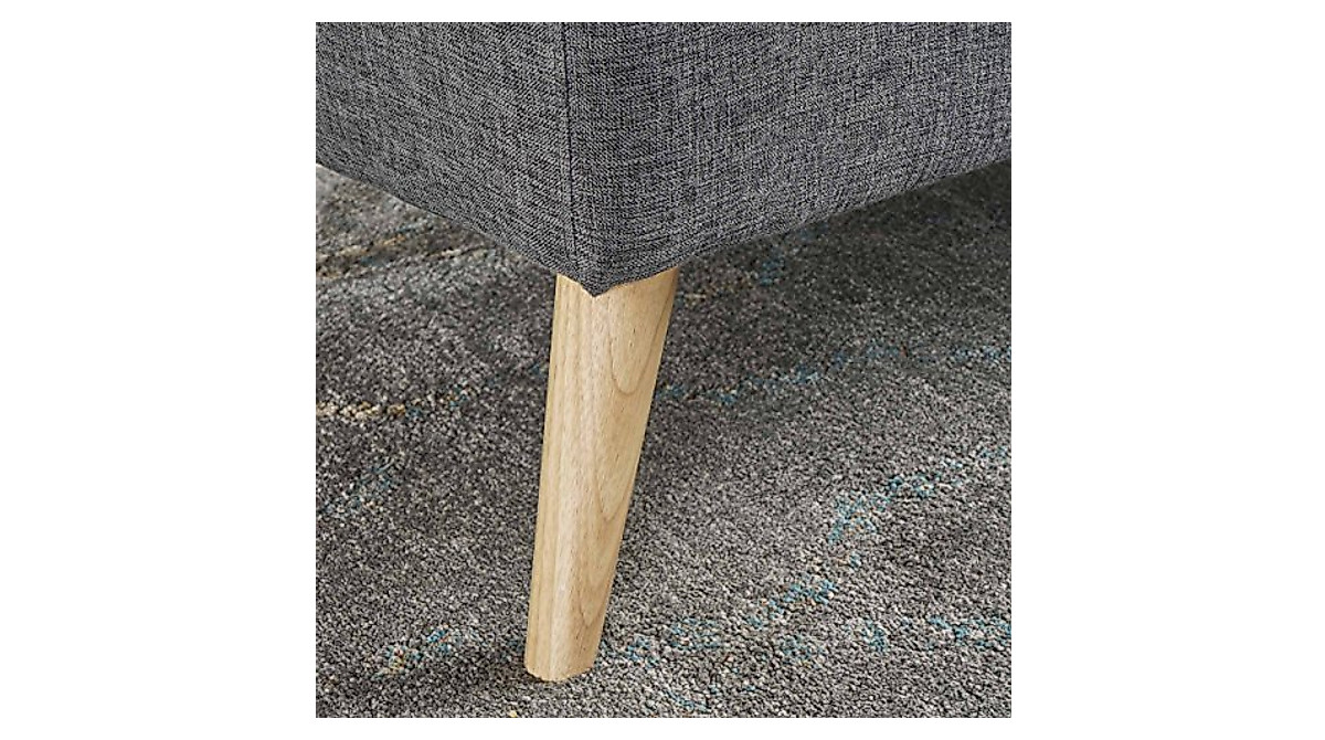 Shop the Bridie Mid-Century Loveseat in Grey Fabric