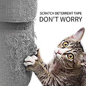 MILIFUN Cat Scratch Tape, Cat Tape for Furniture, Double Sided Tape for Cats, Cat Anti Scratch for Furniture (10Pack XL 14”L 11”W)