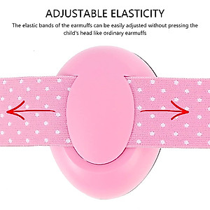 Baby Ear Protection,Noise Reduction Children Protective muffs,Baby Protection for Newborn and Babies up to 24 Months,Comfortable Infant Muffs Prevent Hearing Damage Improve Sleep (PINK), 10X10X10CM