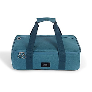 Insulated Casserole Carrying Case for Hot or Cold Food Storage, Perfect for Potlucks, Parties, Picnics, and Cookouts; Fits 9” x 13” Baking Dishes; Lasagna Casserole Carrying Case (Teal)