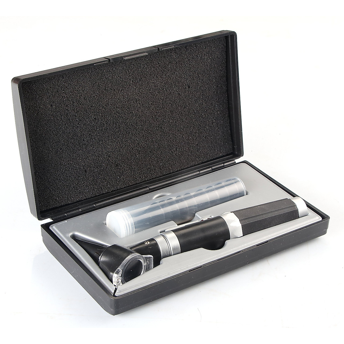 Dixie EMS Pocket Fiberoptic LED Otoscope with 10 Extra Probes in Hard Carry Case- Enhanced XHL Xenon Halogen Technology