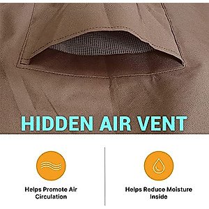 YUNCE 4ft Firewood Rack Cover, Outdoor Log Rack Covers, 600D Waterproof Cover for Wood Rack