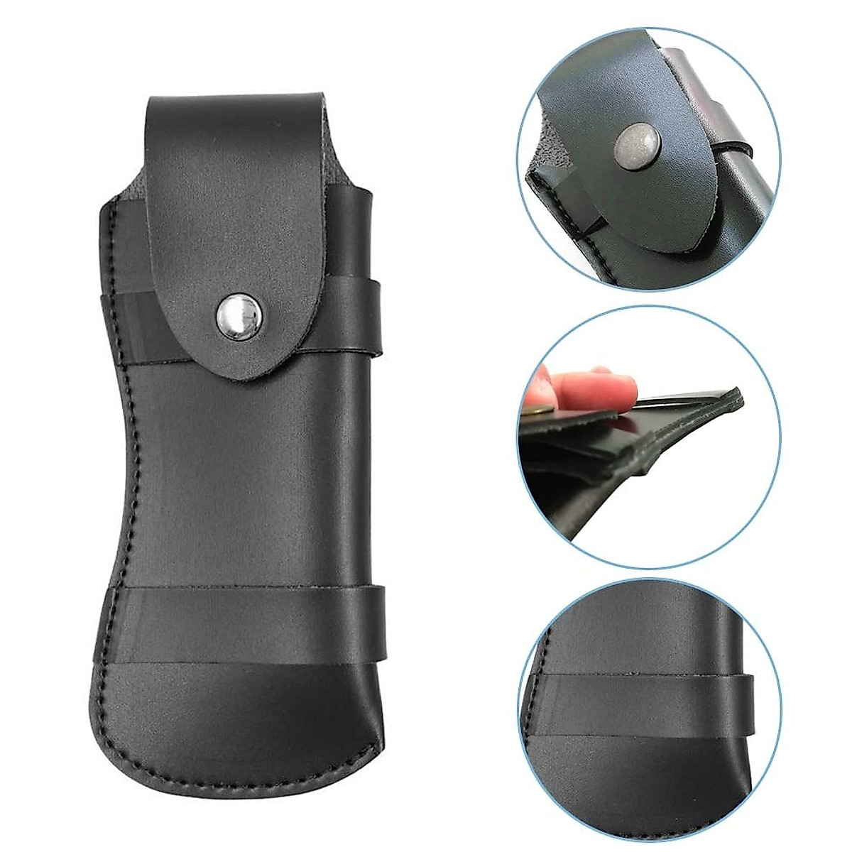 DONGKER 5" Knife Sheath,PU Leather Pocket Knife Pouch for 5" Folding Knife Hunting Camping