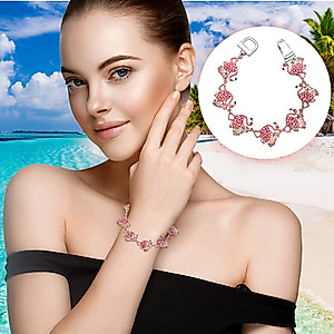 Lola Bella Gifts Pink Flamingo Crystal Bracelet with Gift Box