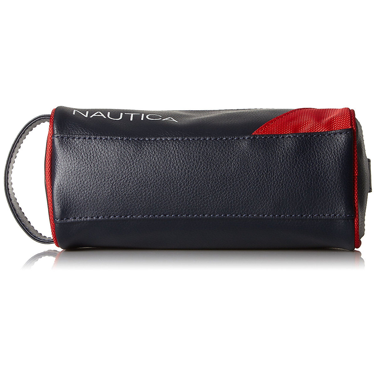 Nautica Men's Top Zip Travel Kit Toiletry Bag Organizer, red, One Size