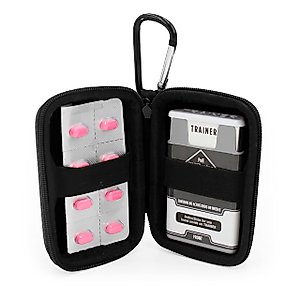 CASEMATIX Protective Carrying Case Compatible with Two Auvi Q Epipen Injectors or Allergy Supplies, Includes Case Only