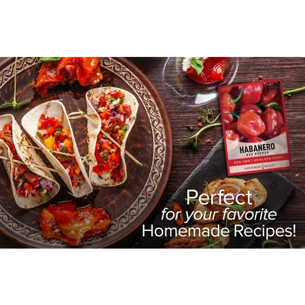 Red Habanero Pepper Seeds for Planting 100+ Heirloom Non-GMO Habanero Peppers Plant Seeds for Home Garden Vegetables Makes a Great Gift for Gardeners by Gardeners Basics