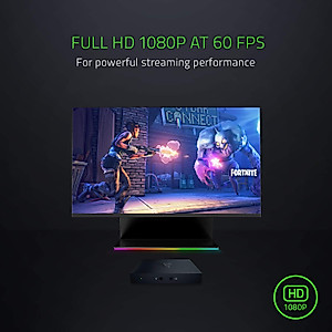 Razer Ripsaw HD Game Streaming Capture Card: 4K Passthrough - 1080P FHD 60 FPS Recording - Compatible W/ PC, PS4, Xbox One, Nintendo Switch