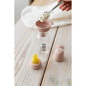 BIBS Glass Bottle - Part of Set. Mix and Match with BIBS Colorful Bottle Kits., 110 ml, Single Glass Bottle