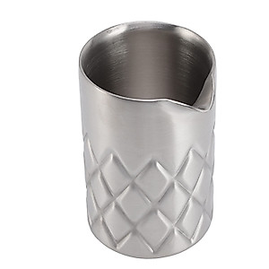 TOPINCN Cocktail Mixing Glass, Stainless Steel Mixing Glass Cocktail Shaker Double Wall Bartender DIY Tools Wine Mixer Thick Drink Mixing Cup for Home Bar