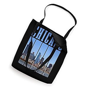 Chicago Skyline Illinois Vintage Pride Chicago Tote Bag