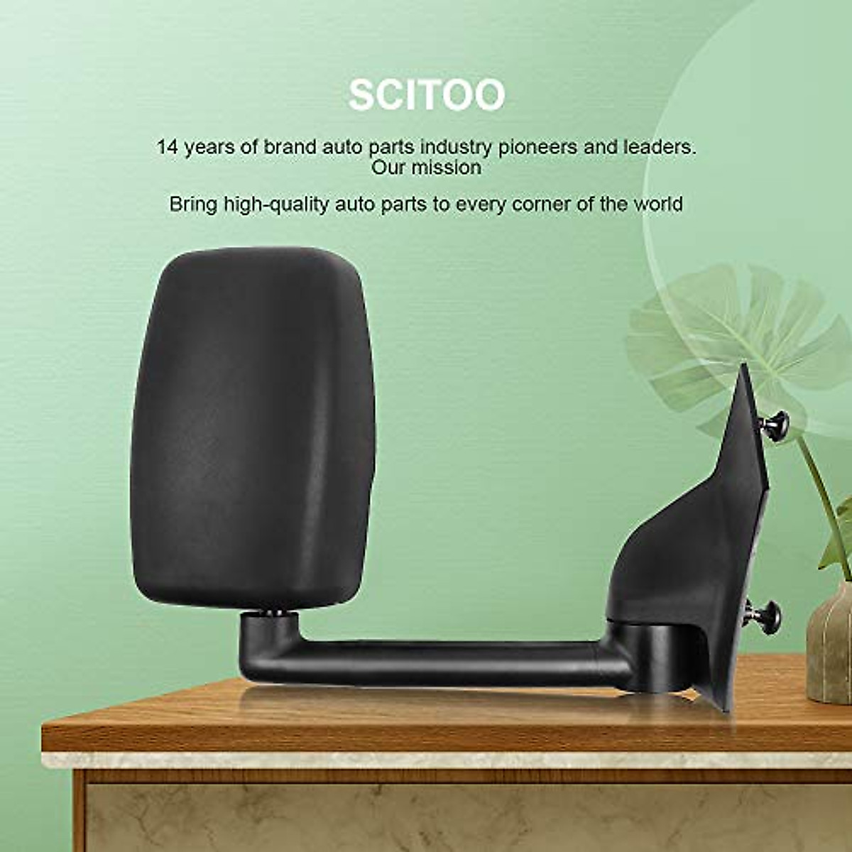 SCITOO Passenger Side View Mirror fit for 2003-2011 for Chevy Express 1500/2500/3500 for GMC Savana 1500/2500/35000 with Manual Fold Textured Right Exterior Mirror GM1321426