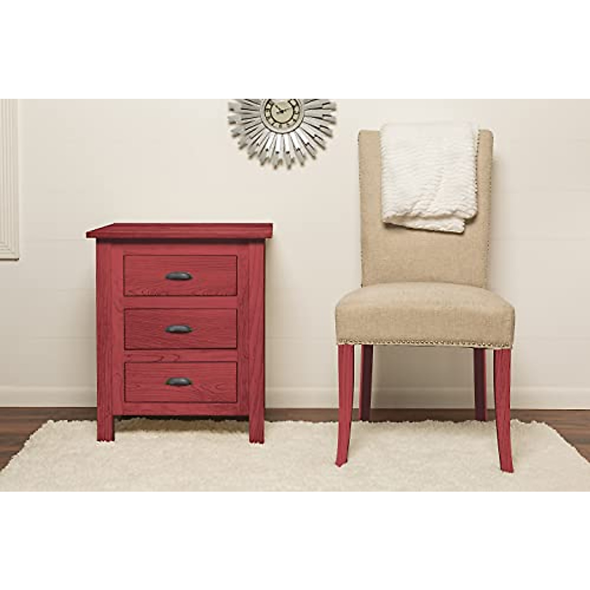 Rust-Oleum Varathane 307414 Premium Fast Dry Wood Stain, Quart, Barn Red