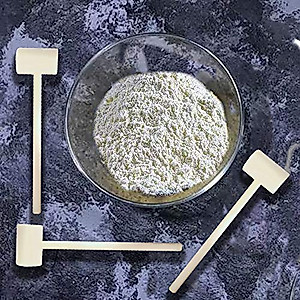 5 Pack Mini Wooden Hammers Mallet, Pounding Solid Natural Hardwood Crab Hammer,Seafood Shellfish Crab Mallet Solid, for Cracking Seafood Tool