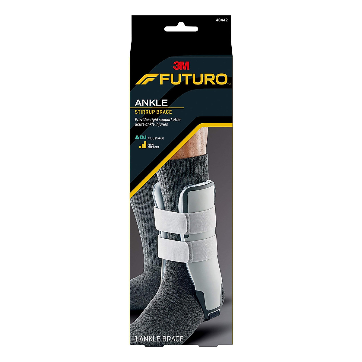 FUTURO Stirrup Ankle Brace, Ideal for Sprains and Strains, One Size
