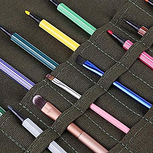 30 holes Paint Brush Bag Roll Up Canvas Paint Brush Case Draw Pen Watercolor Oil Paint ing Brushes Holder