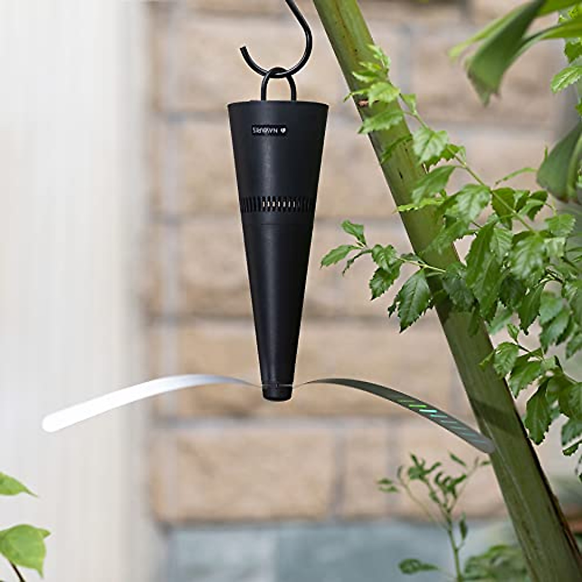 Navaris Electronic Table Fan (Set of 2) - Outdoor and Indoor Fan to Place Next to Food - Tabletop Fans to Eat Meals Outside - Battery Powered or USB