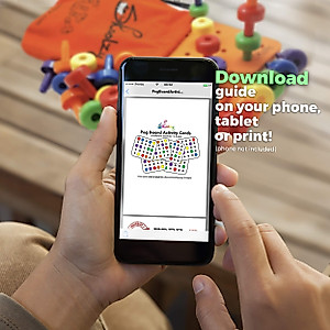 Skoolzy Montessori Toys for Toddlers - Shape Eggs and Counting Stacking Peg Board Toys