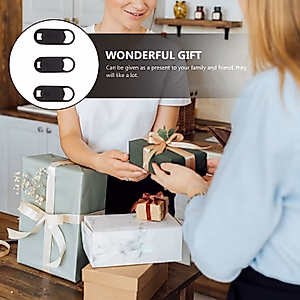 Hemobllo Black Stickers Laptop Stickers Stickers 3Pcs Webcam Privacy Shutter Lens Caps Hoods Lens Caps Camera Covers Sticker Phone Protector