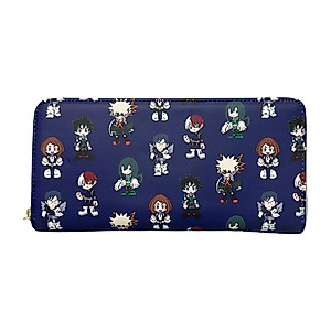 Loungefly My Hero Academia Allover Print MHA Zip Around Wallet