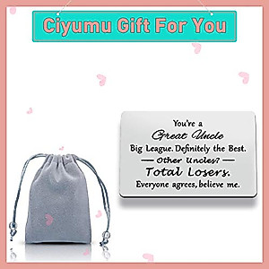 Father Day Gift for Uncle Engraved Wallet Card Insert for My Uncle Metal Wallet Insert Card Gift from Nephew Niece to Uncle Christmas Birthday Gift for Men Gift for Valentine Present for Uncle Brother