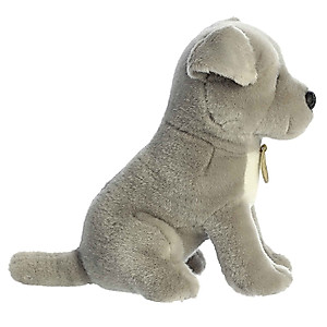 Aurora® Adorable Miyoni® Tots Pit Bull Puppy Stuffed Animal - Lifelike Detail - Cherished Companionship - Gray 9 Inches