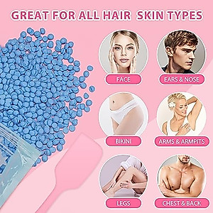 Octopus Shape Waxing Kit for Women, Digital Wax Warmer for hair removal, wax melt warmer with 4 bags Hard Wax Beads for Full Body, Brazilian, Bikini, Legs, Facial, Eyebrow, Armpit Hair Removal