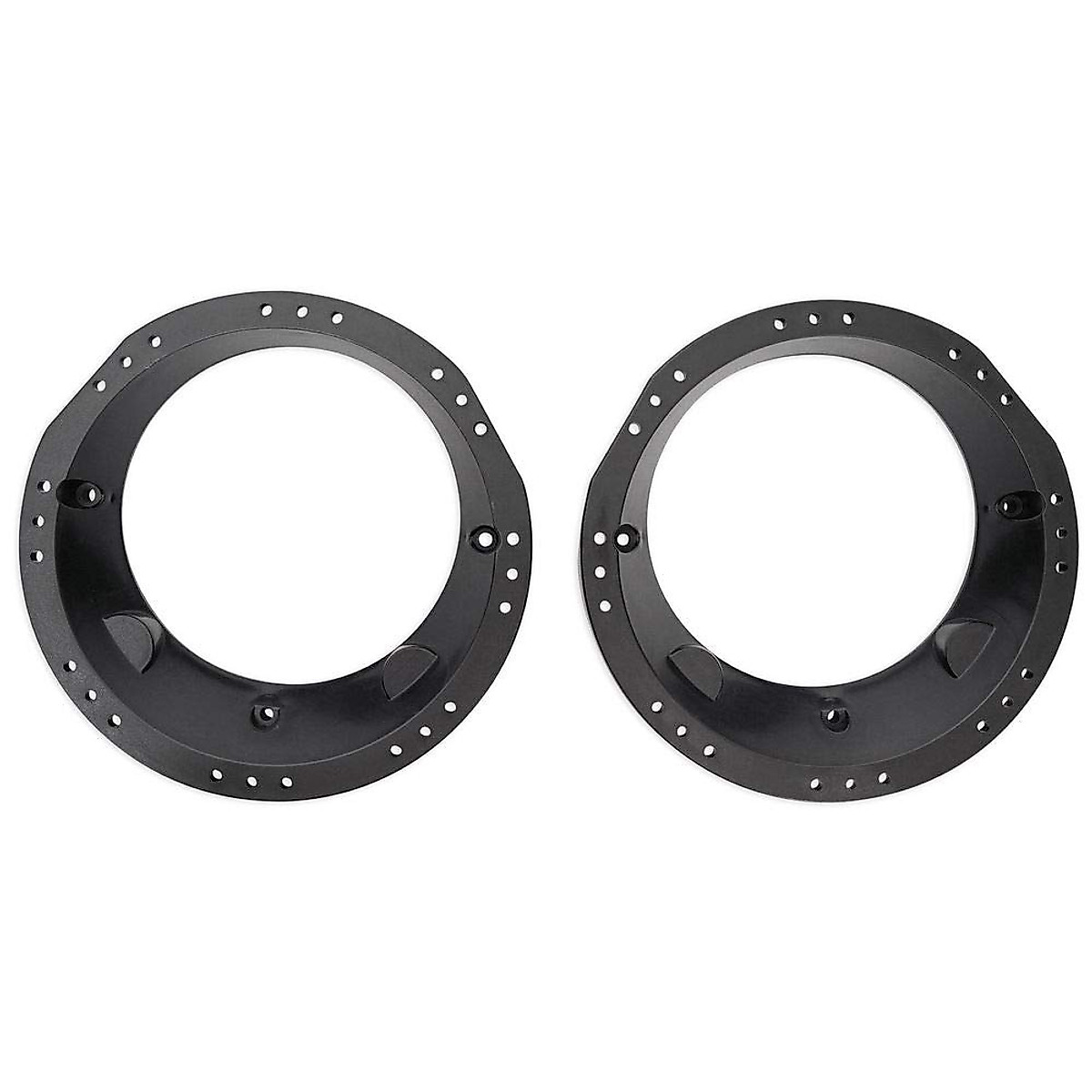 Metra 82-9601 6-1/2" to 6-3/4" Speaker Adapter for 1998-2013 Harley Davidson Touring Models,Black