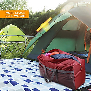 REDCAMP 96L Extra Large Duffle Bag Lightweight, Water Resistant Travel Duffle Bag Foldable for Men Women, Wine Red