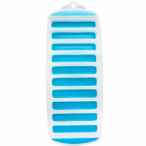 Meadow Lane Ice Stick/Cube Tray, Teal Blue, 1-Tray, Narrow and Long for Sports Bottles