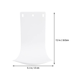 Cabilock 4 Pcs Plastic Water Tray Soap Dispenser Drip Catchers Electric Soap Dispenser Tray Automatic Dispenser Gel Wall Mount Soap Dispenser Spray Toilet White Abs Foam Board