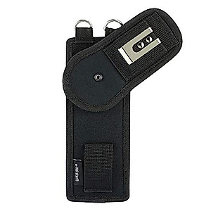 e-Holster Barcode Scanner Holster (Large), Ballistic Nylon Carrying Case Pouch for Pistol-Grip Mobile Computers, with Belt Clip, Belt Loop, Shoulder Strap, for Zebra MC9300, MC9200, MC9500