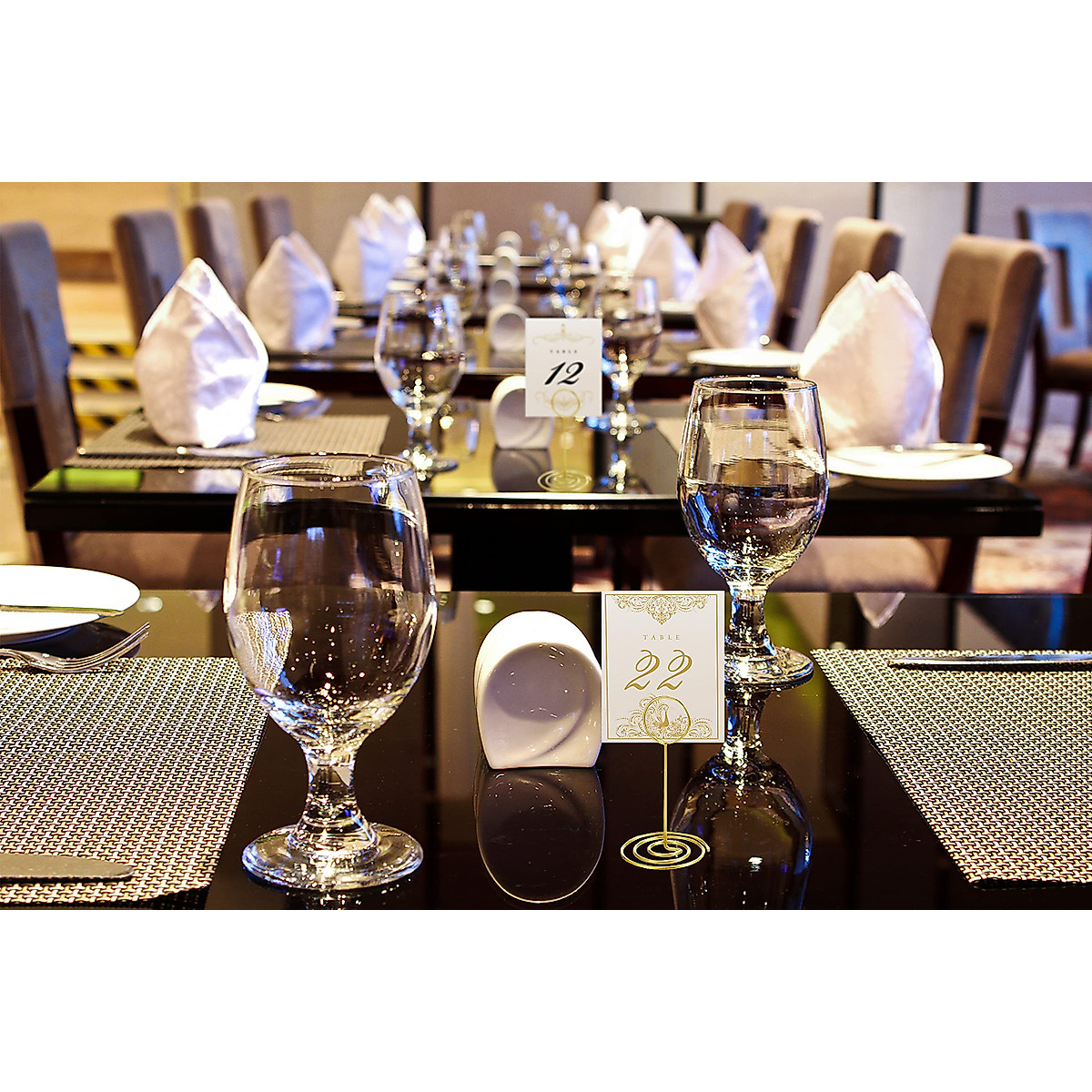 20 Pack Table Number Holders Place Card Holder Photo Picture Holder for Wedding, Birthday Party