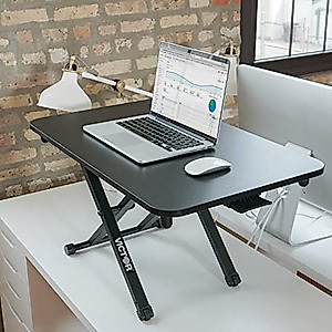 Victor Adjustable Laptop Standing Desk, 29”x18.5, Black