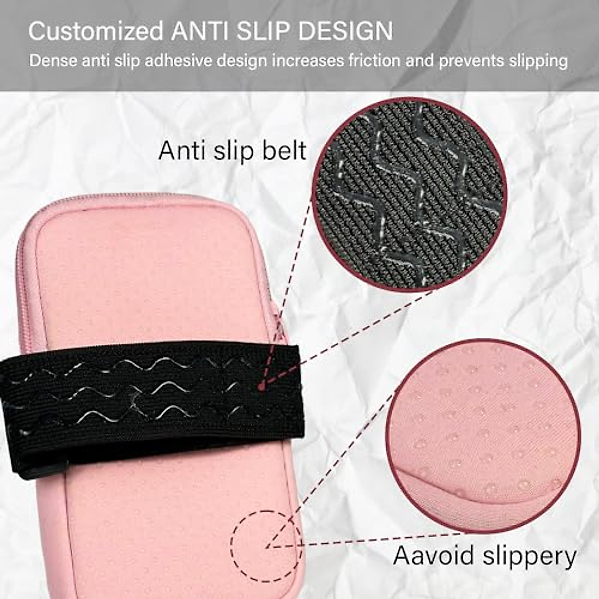 Water Bottle Pouch for Stanley, Water Bottle Accessories, Stanley Fanny Pack, Stanley Tumbler Accessories, Stanley Cup Pouch, Gym Accessories for Women, Stanley 40oz Accessories - Pink Dusk