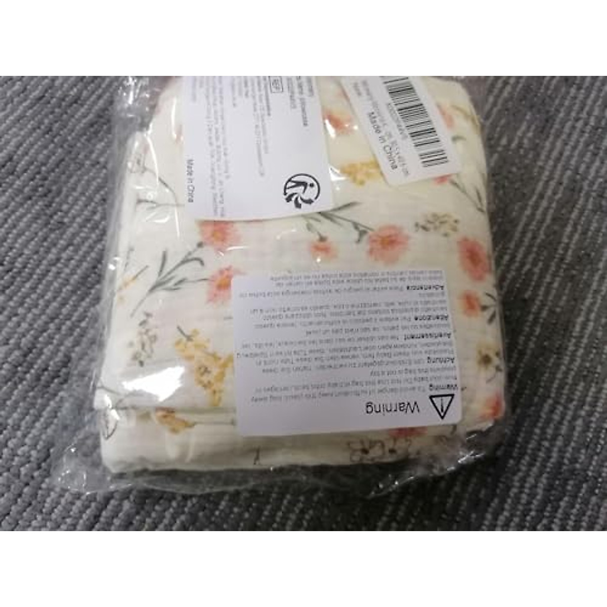 Winmany Toddler Muslin Pillowcases Baby Girl Boy Cotton Pillow Case Travel Cushion Pillow Covers with Envelope Design Cot Bed Accessories Fit for 13"x18" 14" x 19" 12"x16" Pillow (Flower+Animal)