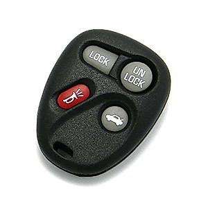 OEM Electronic 4-Button Key Fob Remote Compatible With Chevrolet Pontiac (FCC ID: KOBLEAR1XT, P/N: 10443537)