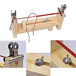 APZDFGIFCD Wood Bracelet Jig, U Shape Clear Scale Bracelet Jig Kit DIY Hand Knitting Bracelet Jig Bracelet Braiding Tool with 2 Clamp
