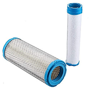 HIPA Outer Inner Air Filter for Kawasaki 11013-7044 11013-7020 11013-7019 11013-7045 Kohler 25 083 01 25 083 01-S 2508301 25 083 04 2508304 JD M131802 M131803
