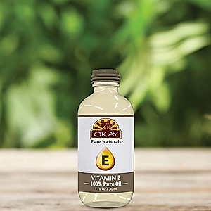 Okay Vitamin E Oil For All Hair Textures & Skin Types, All Natural, 1 Fl Oz