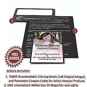 His and Her Pocket Magnifier with Light Bundle - Includes 2 Pocket Magnifying Glasses, Use as 3X Pocket Magnifying Glass with Light, Lighted Magnifying Glass for Reading or 6X Magnifying Lens Loupe
