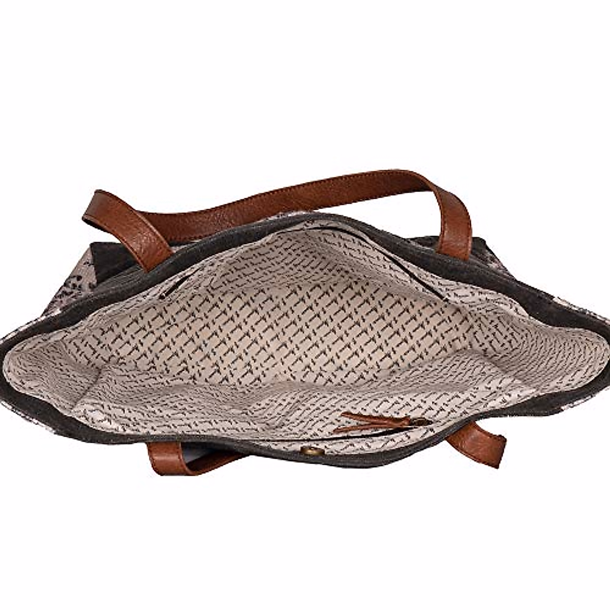 Mona B Mia Upcycled Recycled Durrie Vegan Tote Handbag with RFID Blocking