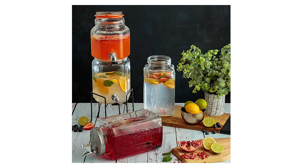 Kilner Stackable Jar Set with Dispensing Taps - 5.2L