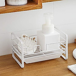 Sponge Holder, Tomorotec Sponge Drain Rack Holder Kitchen Storage Basket for Kitchen and Bathroom Kitchen Sink Caddy Sink Hanging Storage Box