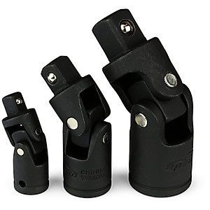 EPAuto 1/2-inch Drive Click Torque Wrench + Impact Universal Joint Set